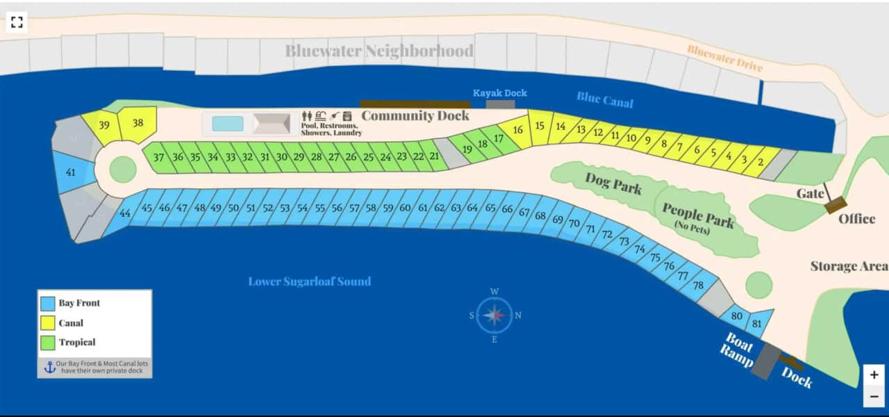 Resort Map | Bluewater Key RV Resort