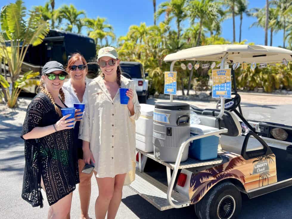 Bluewater Key RV Resort: 5 O’clock Somewhere Cart | Bluewater Key RV Resort